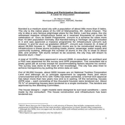 Case study nanded community participation | DOCX