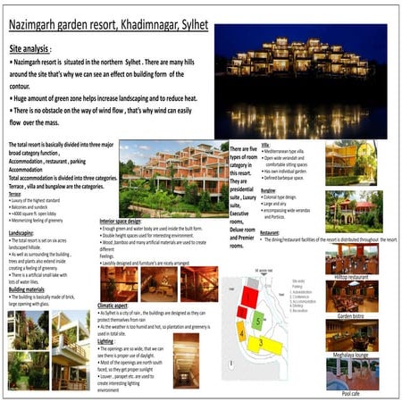 Case study nazimgarh garden resort, khadimnagar, sylhet | PPTX