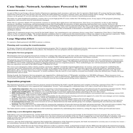 Case Study Network Architecture Powered by IBM.pdf