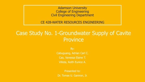 Metro Manila Water Distribution System | PPT