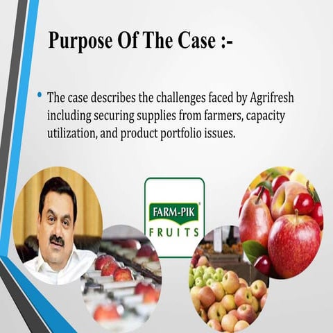 Case study of adani agrifresh | PPTX