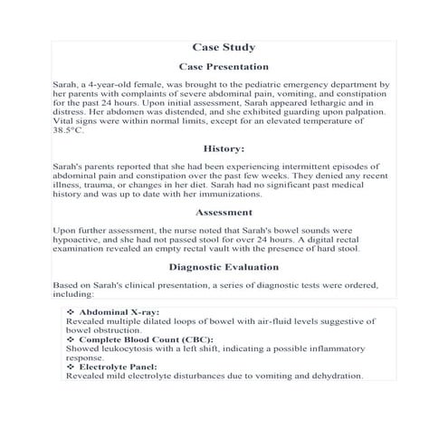 Case Study of intestinal Obstruction.docx