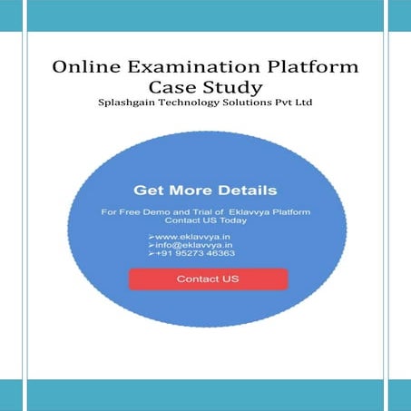 Case study of online examination platform eklavvya.in