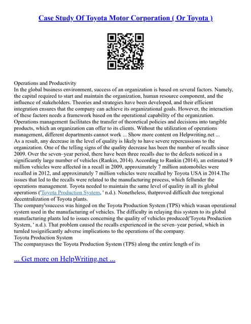 Toyota Production System | PPT