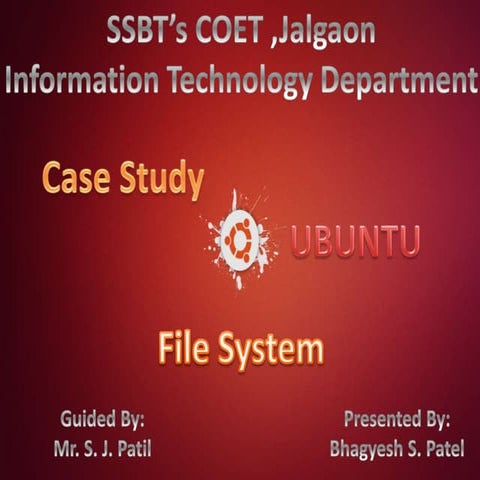 Ubuntu File System Ppt