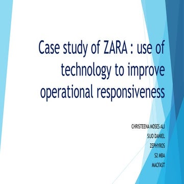 Case study of zara | PPTX
