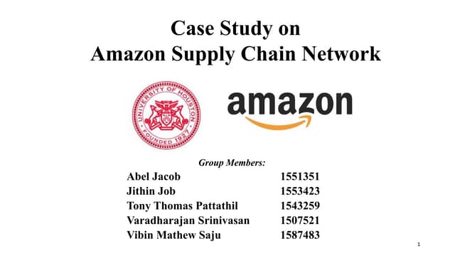 Case Study- A case study of Amazon on its supply chain management.pdf | Logistics and ...