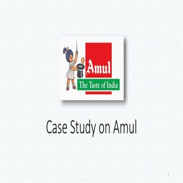 Case study on Amul-2019 | PPTX