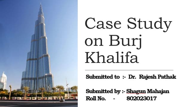 pile foundation of burj khalifa | PPTX