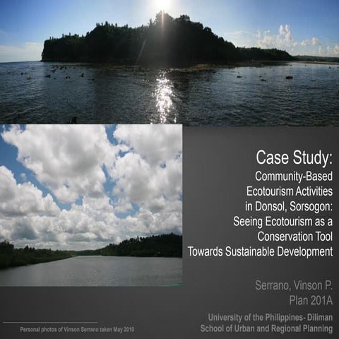 Case study on community based ecotourism activities in donsol, sorsogon ...