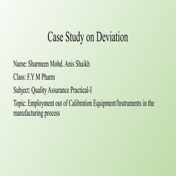 Deviation control system | PPT