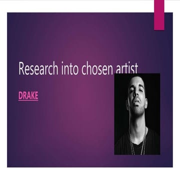 Case study on Drake | PPTX