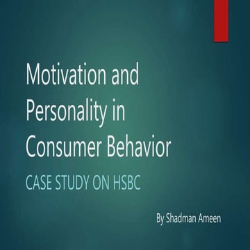 Case study on hsbc | PPTX