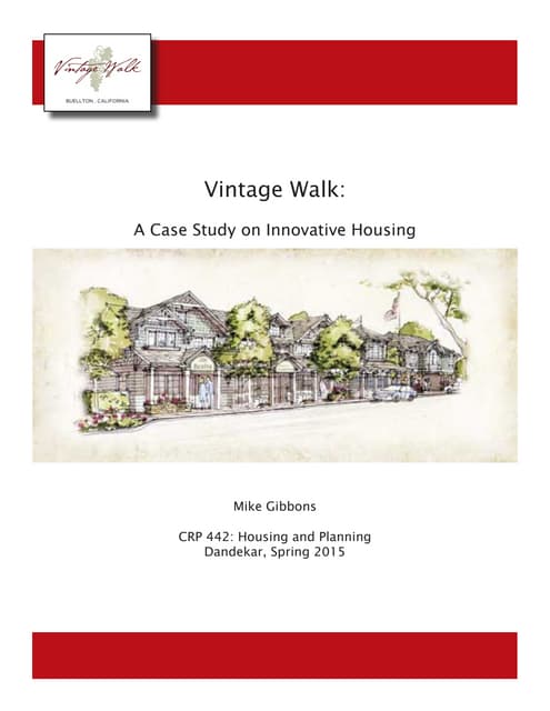 Case study Housing (Sem-VIth) | PPTX