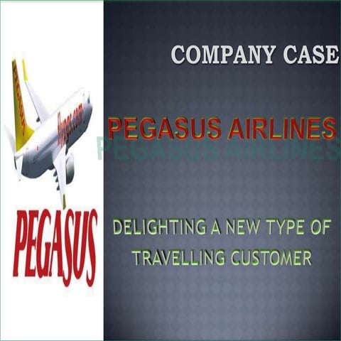 Case study on pegasus airlines | PPTX