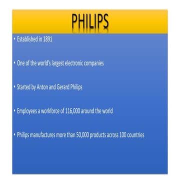 Case study on philips by Mudasir ali | PPTX