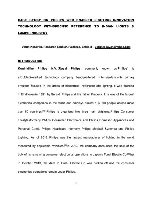 Welcome in Philips Innovation Center Eindhoven | PDF | Technology & Computing