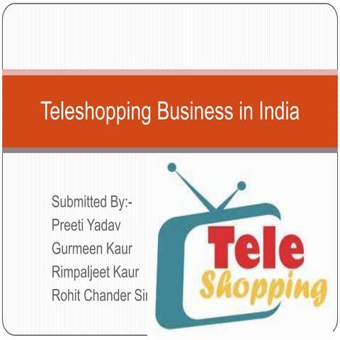 Case study on teleshopping | PPTX