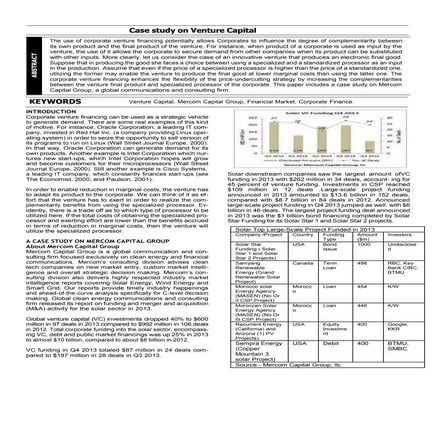 Case study pe& vc | PDF