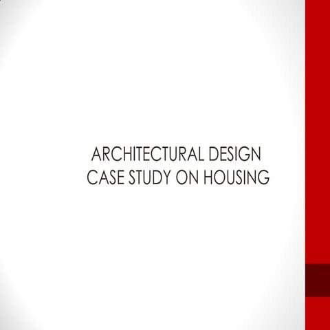 Case study on group housing - Architectural design | PDF