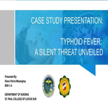 CASE STUDY PRESENTATION - Typhoid Fever - Diana V. Masangkay.pptx