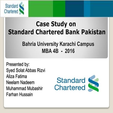 Standard Chartered Bank HRM | PPT