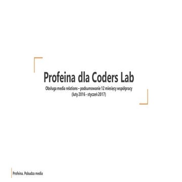 Case study profeina PR dla Coders Lab | PDF