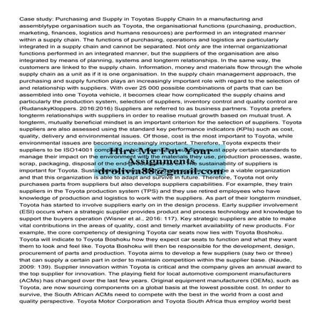 Case study Purchasing and Supply in Toyotas Supply Chain I.pdf