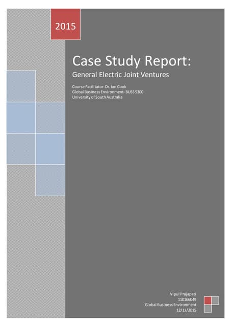 General Electric (GE) Case Study | PDF