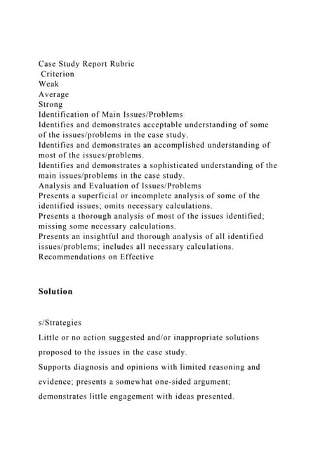 Case Study Inconsistency and lack of CommunicationTemp.docx