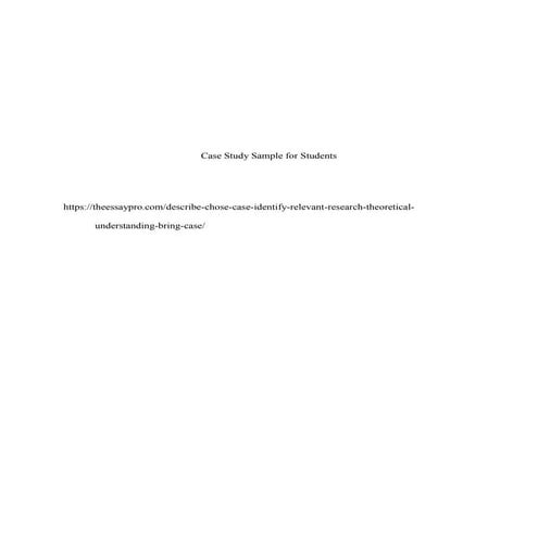 Case study sample | PDF