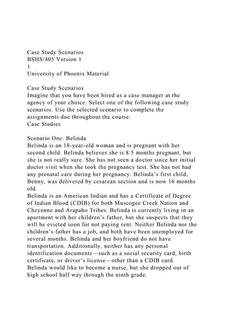 For this assignment, you are provided with four video case studies (.docx