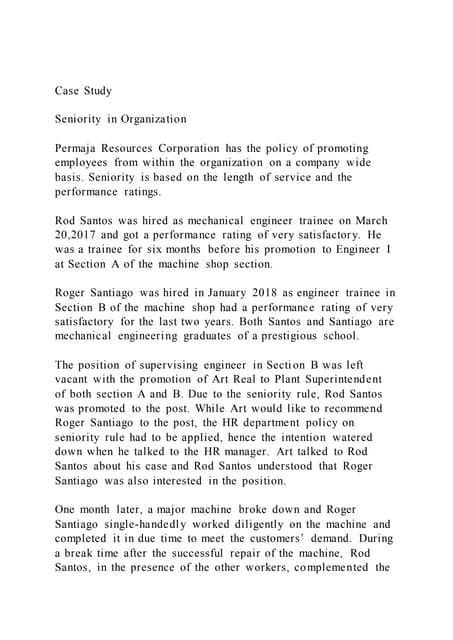 human resource planning case study | DOCX | Human Resources | Business