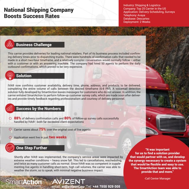 Case study Shipping Company | PDF