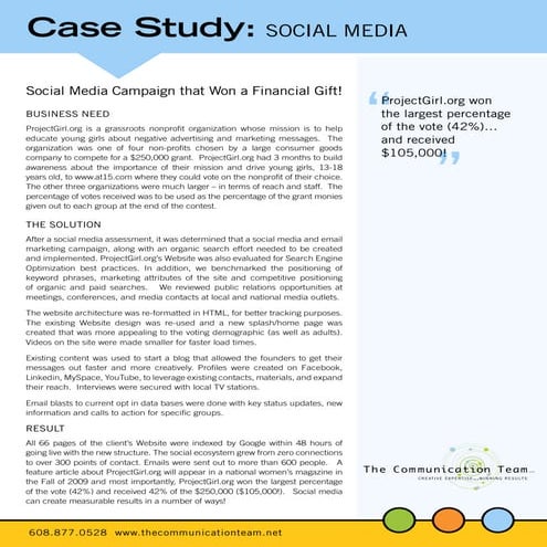 Case Study Social Media Web | PDF | Search | Internet
