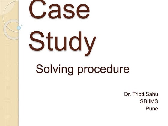 An Approach To Case Analysis | PDF