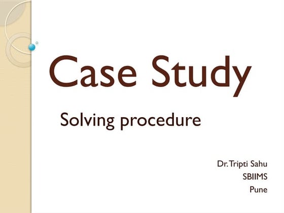 An Approach To Case Analysis | PDF
