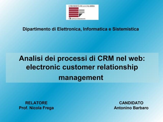 Customer Relationship Management - CRM | PPT