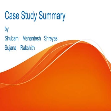 Case study summary - Branch Mngr Recruitment | PPT