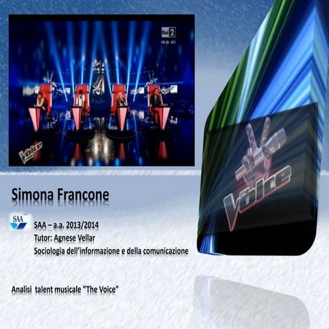 Case study - The Voice (di Simona Francone) | PPT