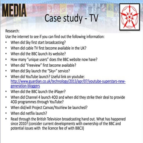 Case study (TV) new and digital media | PPTX
