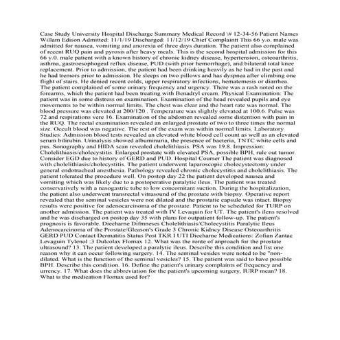 Case Study University Hospital Discharge Summary Medical Record -# 12-.pdf