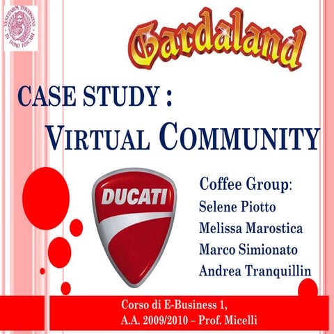 Case Study Virtual community | PPT