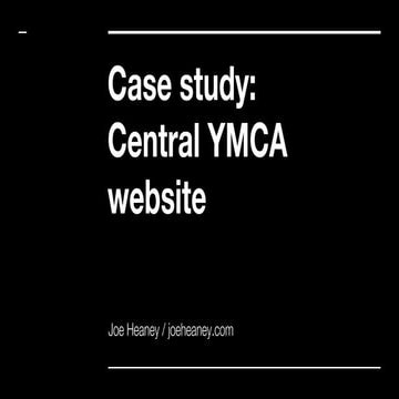 Case study: Central YMCA website | PPTX