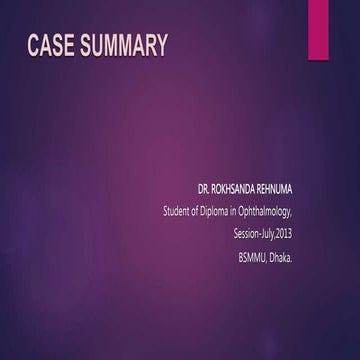 Case summary | PPTX