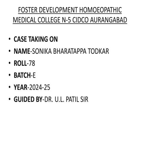 How Homeopathic medicine casetaking.pptx