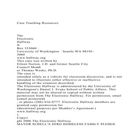 Case Teaching ResourcesTheElectronicHallway®Box .docx