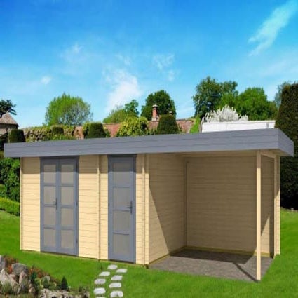 GARAGE IN LEGNO, GARAGE PREFABBRICATO IN LEGNO, BOX AUTO LEGNO