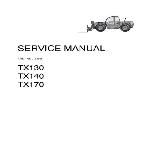 Case tx170 telescopic handler service repair manual | PDF | Auto Type ...