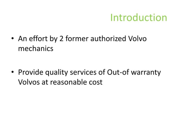 Village volvo case study solution | PDF